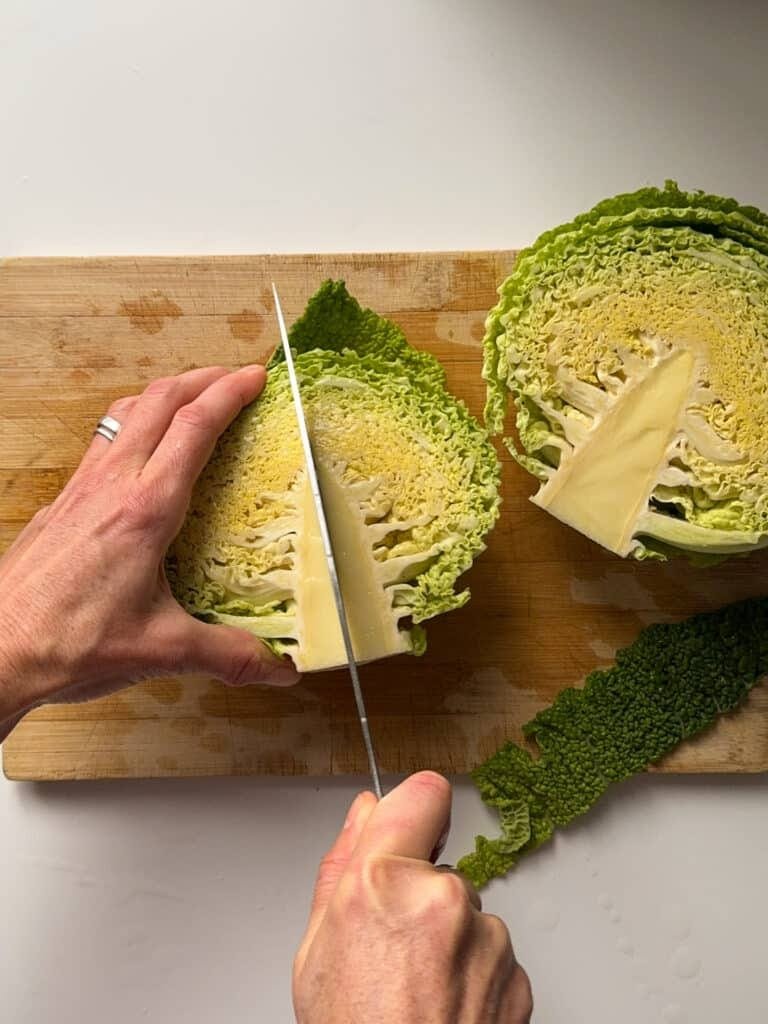 Braised Cabbage & Butter Bean Mash - from Plants with Love