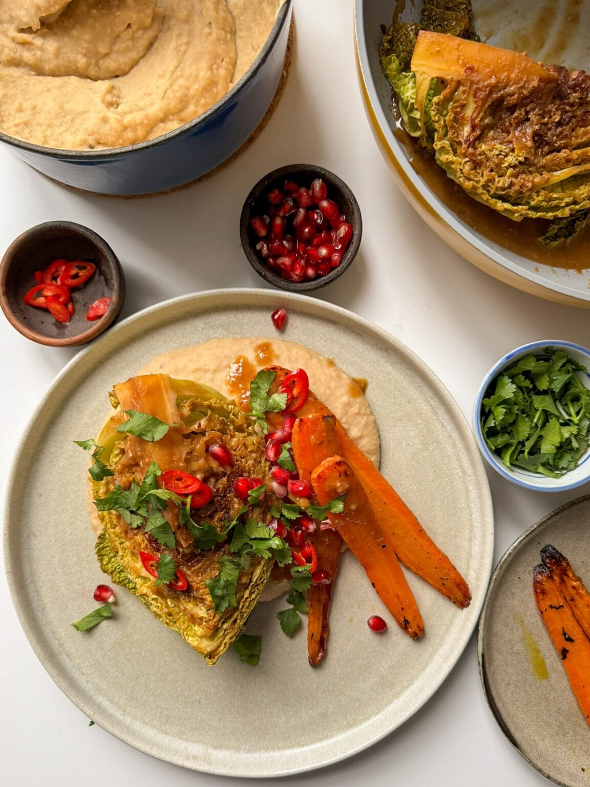 Braised Cabbage & Butter Bean Mash - from Plants with Love