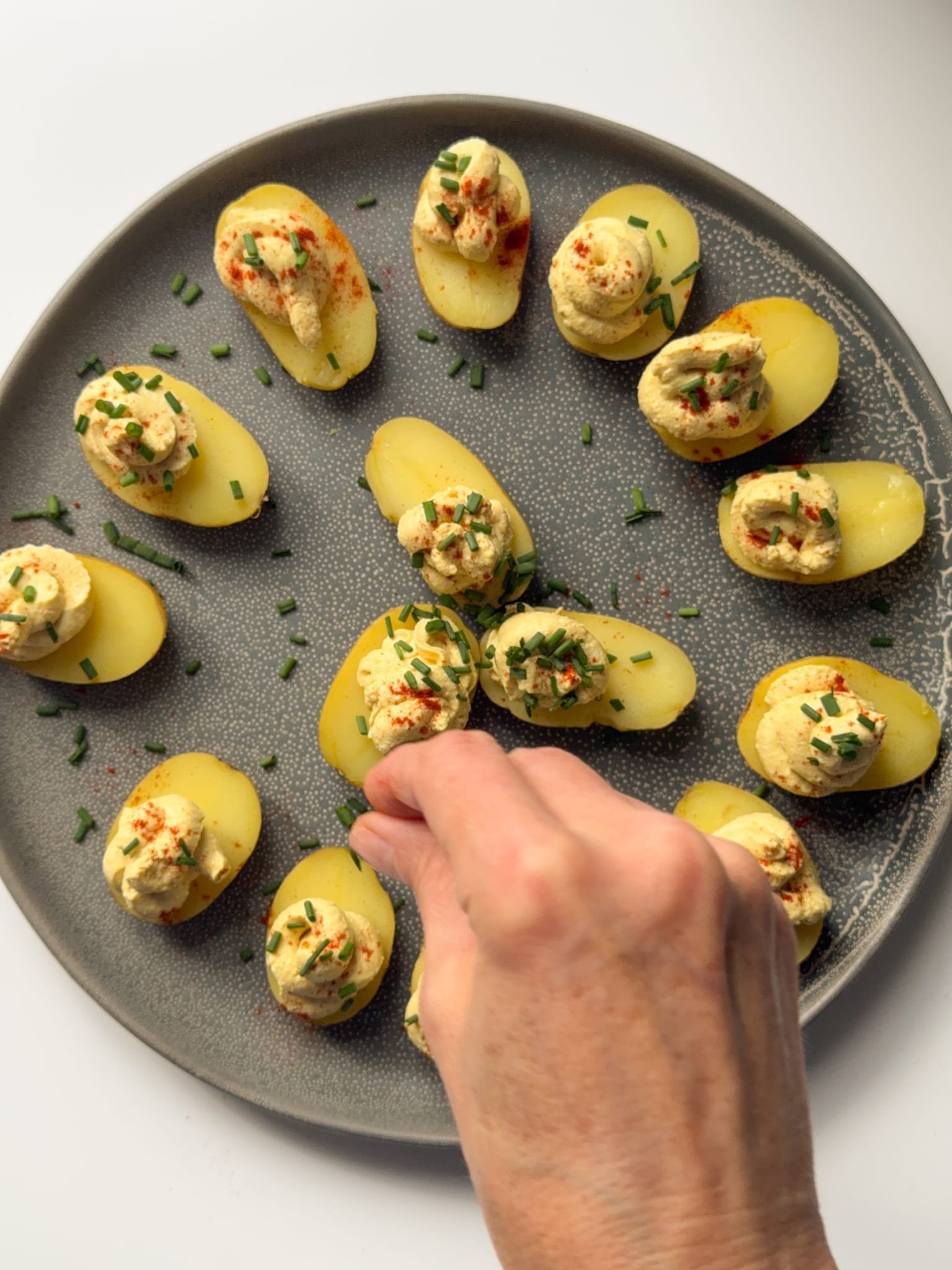 Creamy Vegan Devilled Potatoes - from Plants with Love